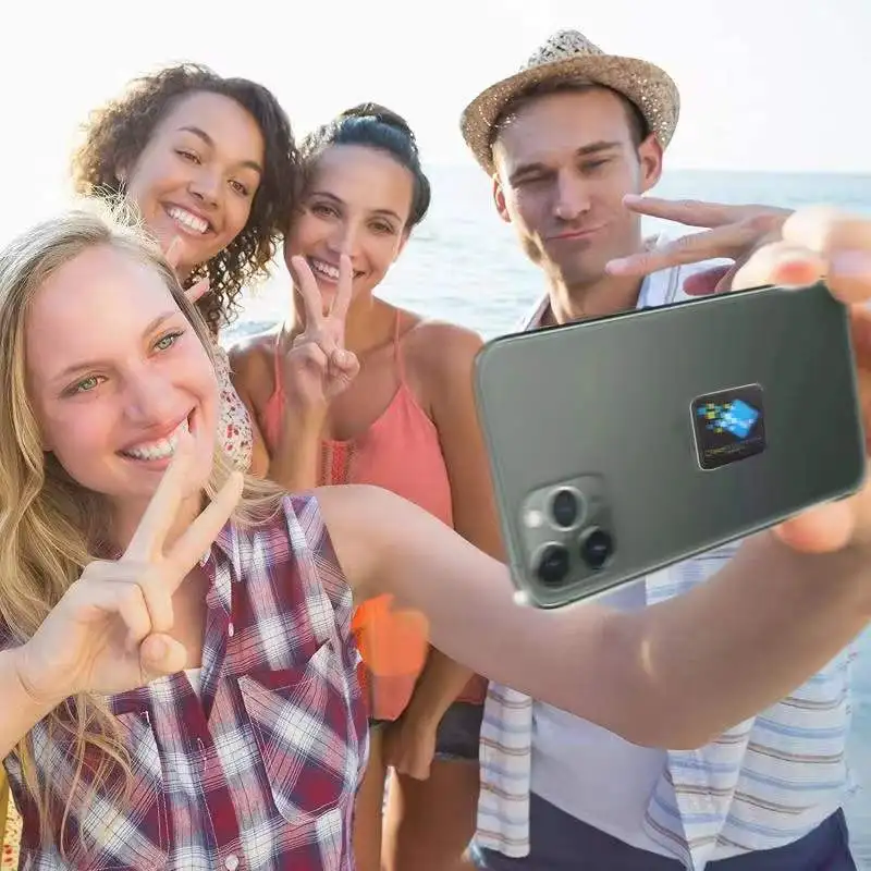 Reusable Microfiber Stickers for Mobile Phone Screen Cleaning