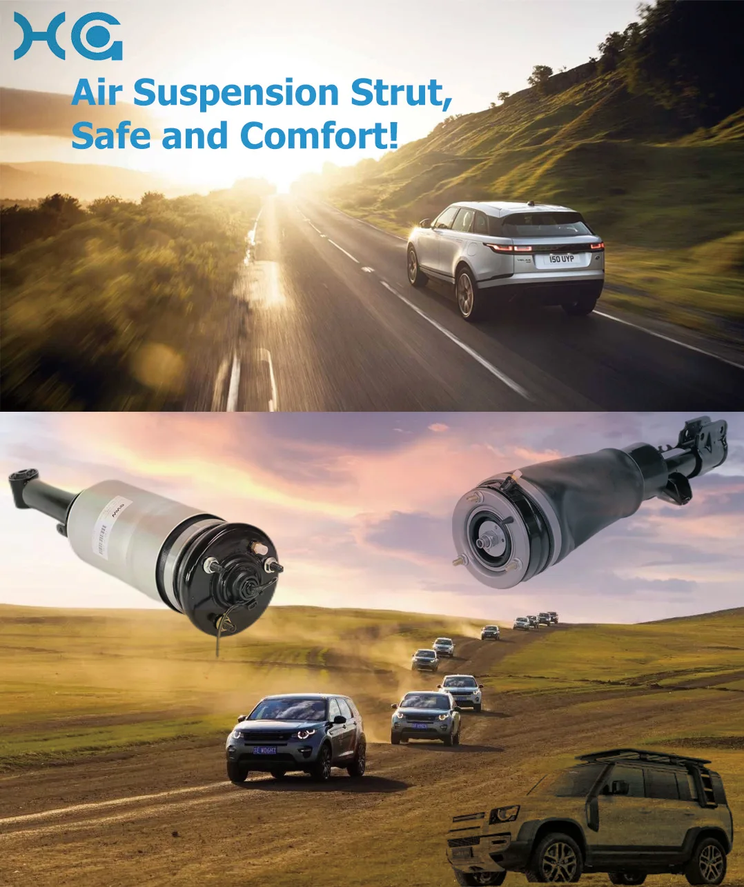 Air Suspension Strut with VDS for Land Rover Range Rover