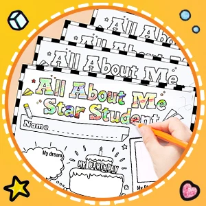 All About Me Posters - Star Student of the Week School Poster
