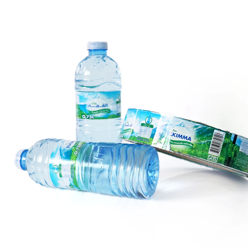 Custom White Waterproof Bopp Mineral Water Bottles Water Bopp Labels ...