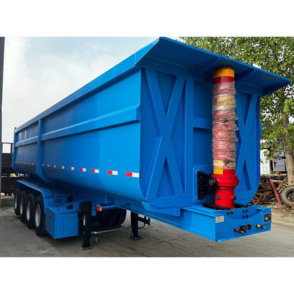 Best Price-4 Axle U Shape Hydraulic Cylinder Rear End Dump Tipping ...