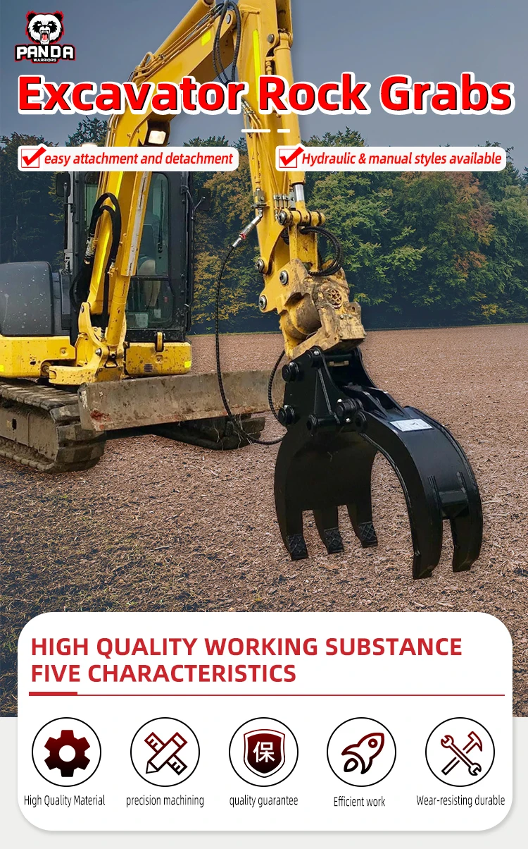 360 Degree Rotating Grab Can For 20-26 T Excavators,Forestry Loaders ...