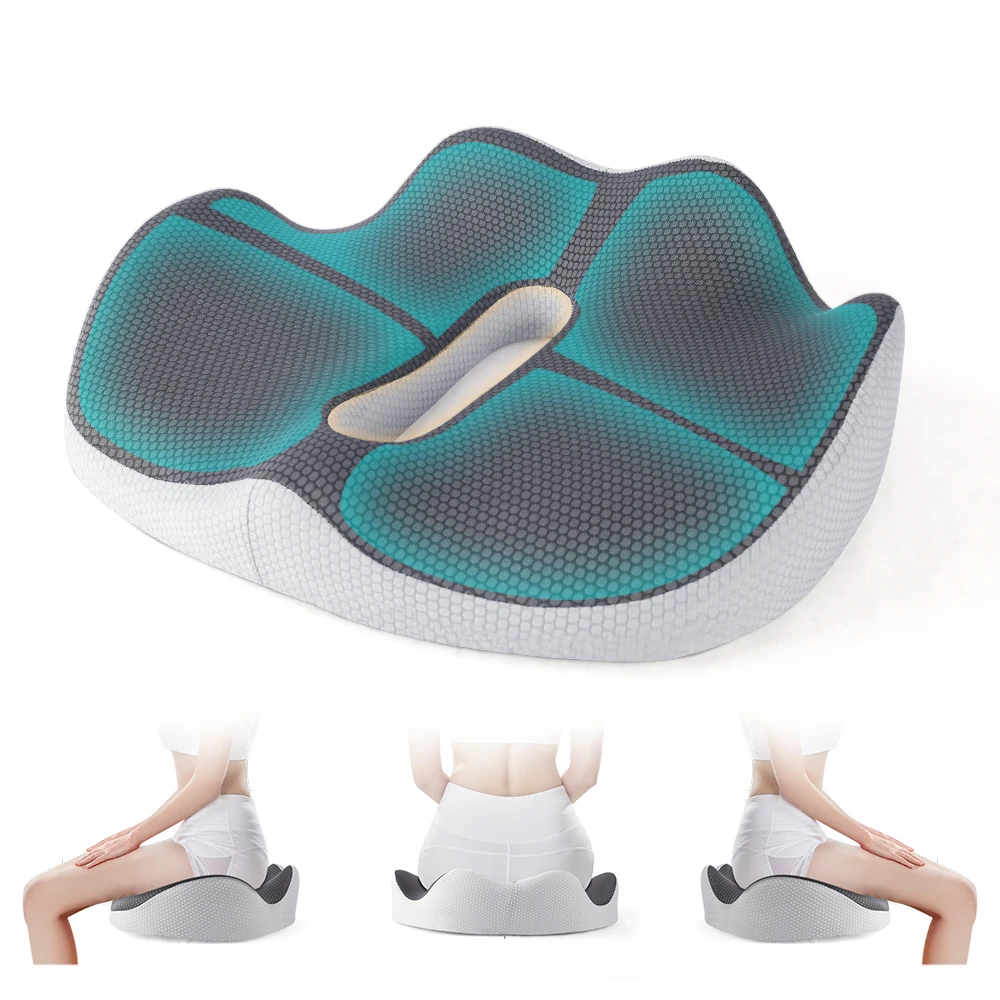 Memory Foam Seat Cushion - Ergonomic Relief for Cervical Pain