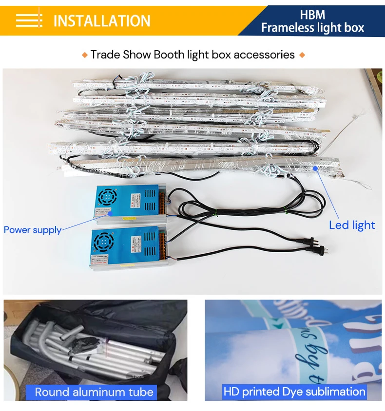 Custom Exhibition Trade Show Backlit Double-Sided Light Box