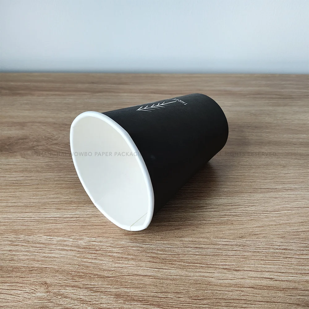 Customized Logo Printing Food Grade Paper Cup With Leakproof Lid For ...