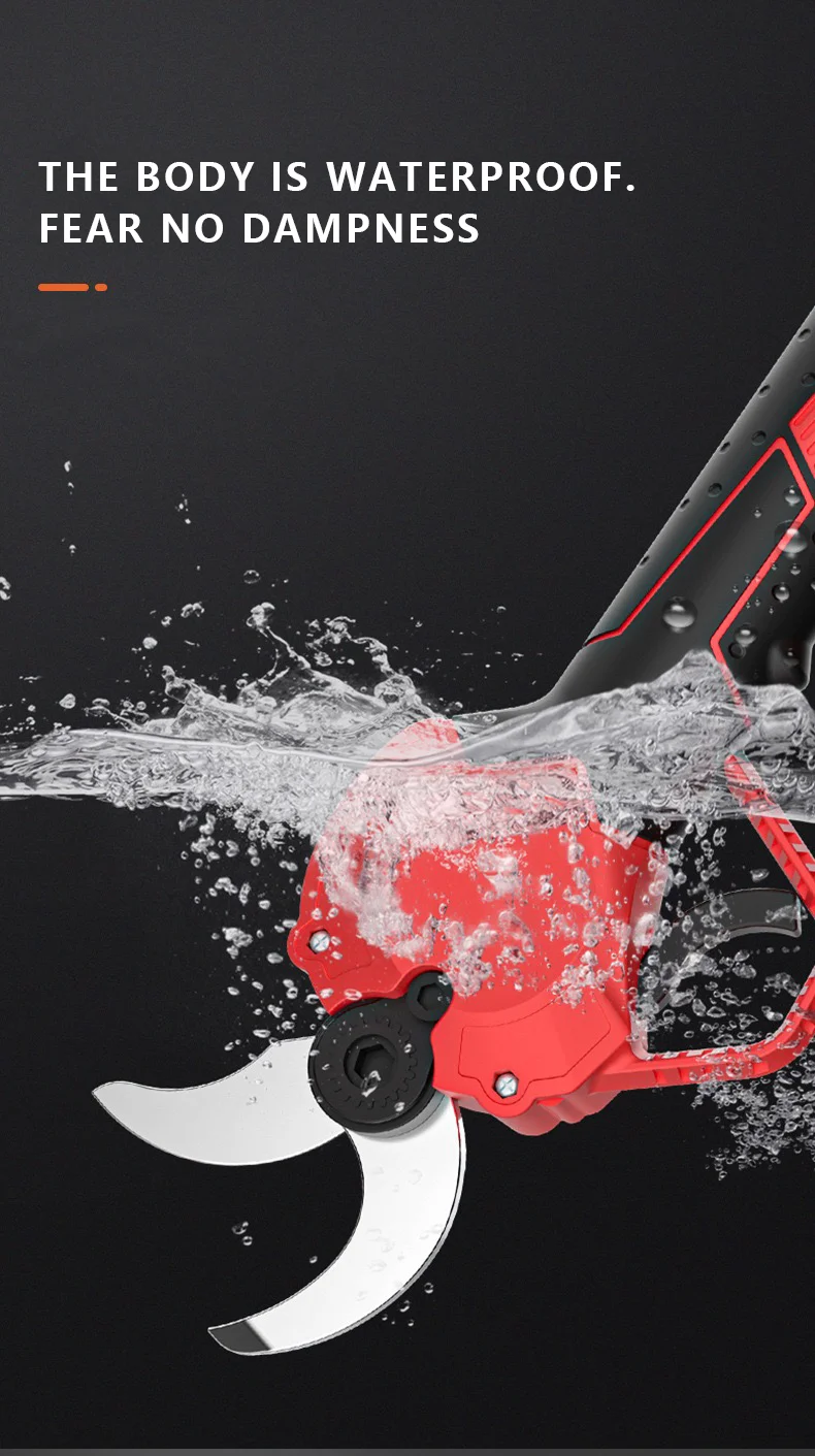 Electric Garden Shears - Cordless Lithium Battery Pruner with Ergonomic ...