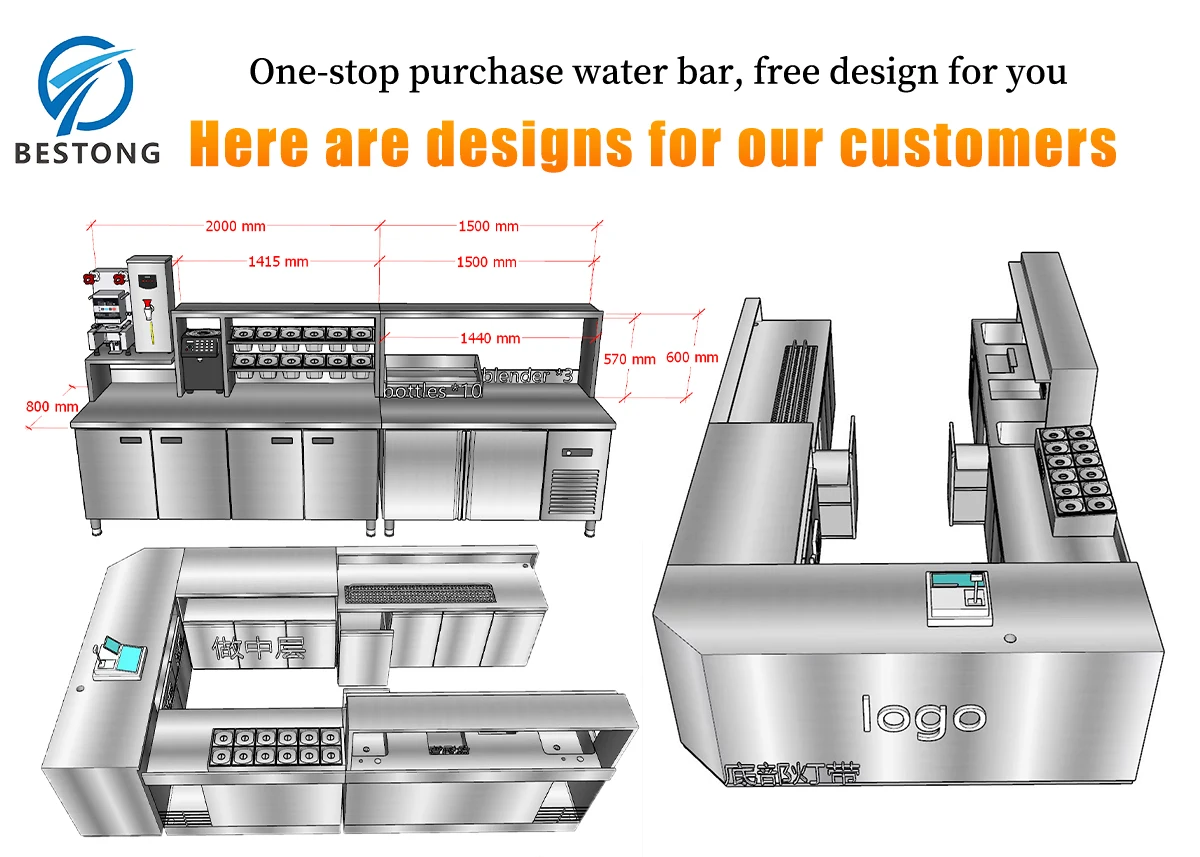 Boba Table Bubble Tea Work Station Refrigerator With Overhead Shelves ...