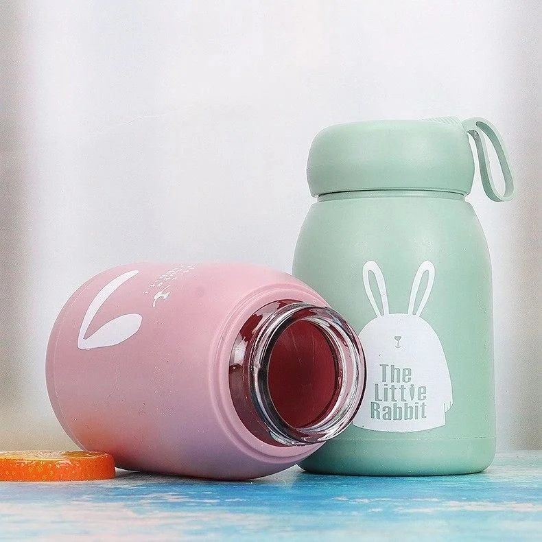 Creative Cute Cute Rabbit Glass Hot Sale Double Wall Thermos Glass Tea ...