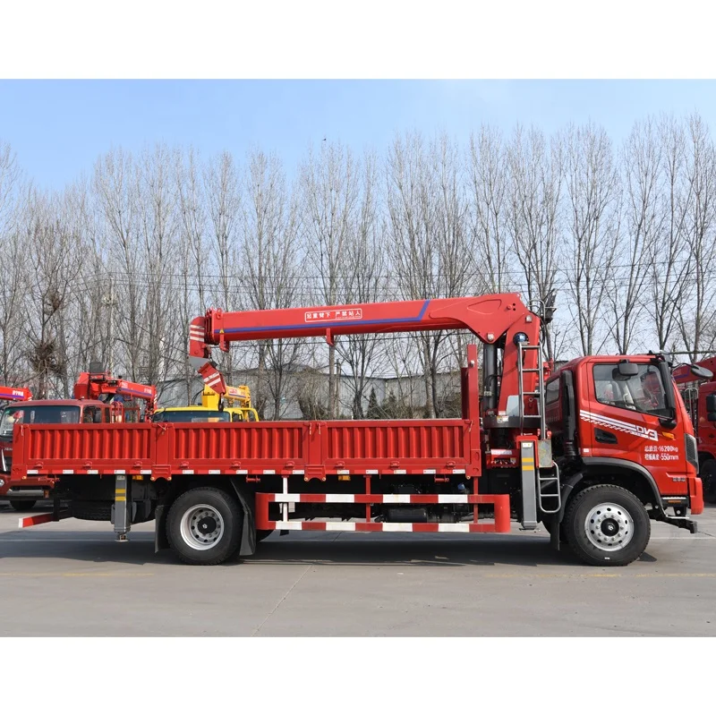 Lugong 8T Boom Mini Hydraulic Truck Mounted Crane for Sale
