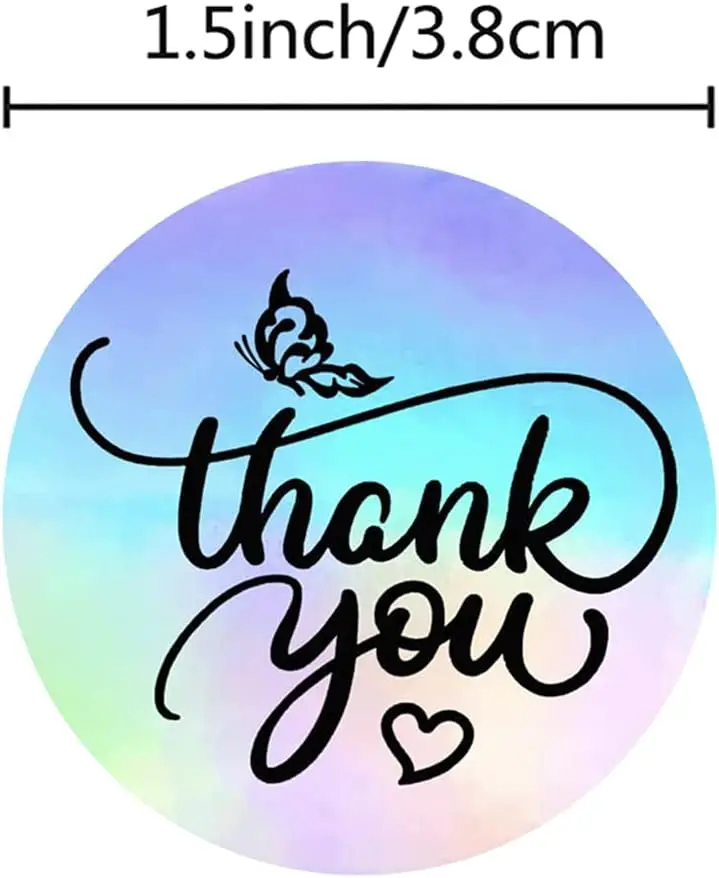 Thank You Sticker Gift Stickers For Invitation Cards And Wedding ...