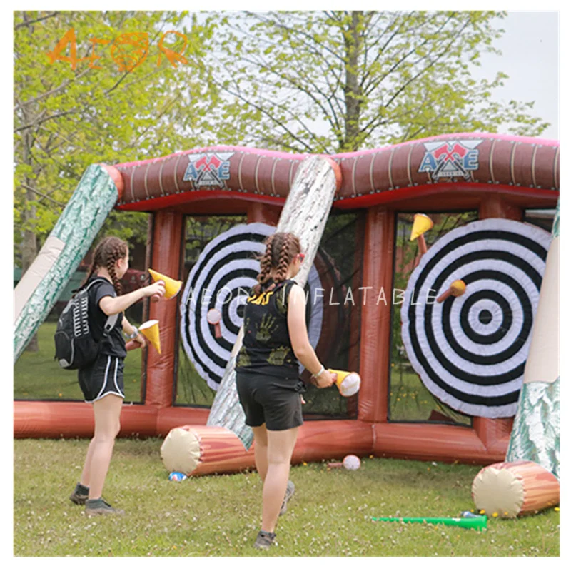 Flying Axe Throwing Interactive Tomahawk Inflatable Sport Game For Kid ...