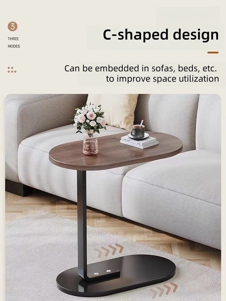 Modern Luxury Small Coffee Table Metal Side Table for Home or Small Apartment for Living Room or ...