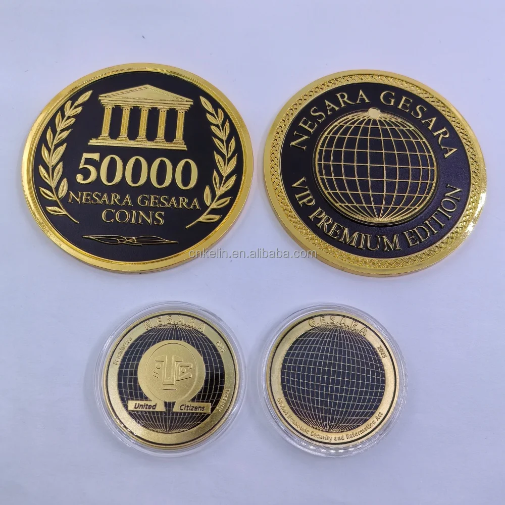 2025 Metal Craft America Act Commemorative Souvenir Challenge Bulk Gold ...