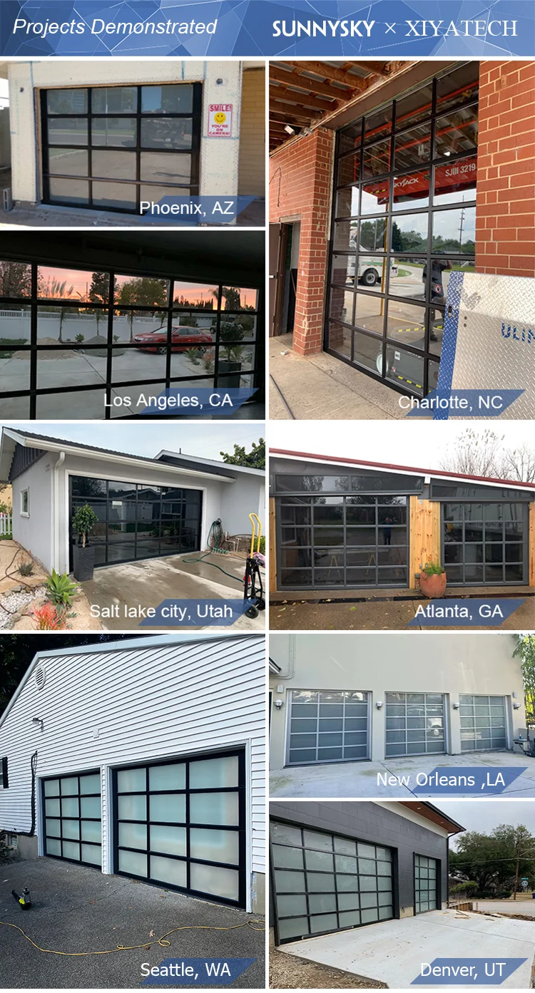 Sunnysky Commercial Modern Shop Storefront Sliding Glass Doors Aluminum ...