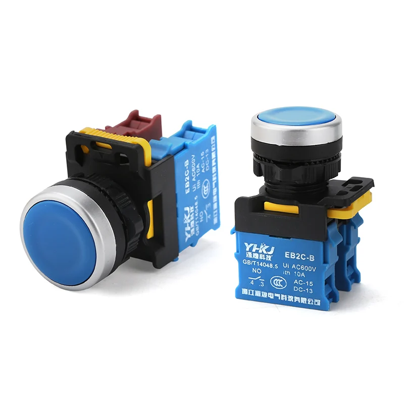 22mm LA36M Push Button Switch Momentary Button Self-Locking Plastic ...