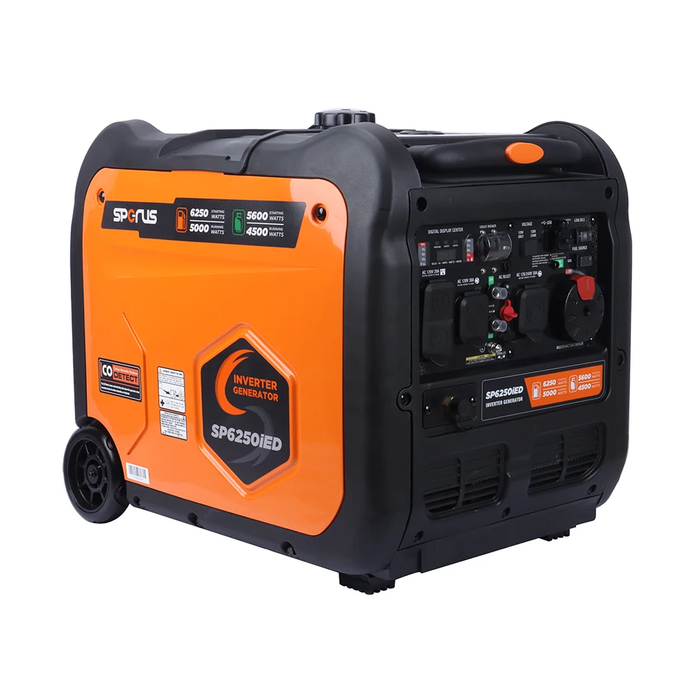 SP6250iED Electric Generators 5.5KW 120V 240V Dual Fuel Inverter ...