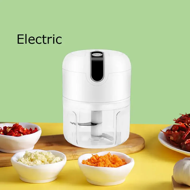 Kitchen Mul-tifunctional Mini Smart Usb Rechargeable Vegetable Food ...