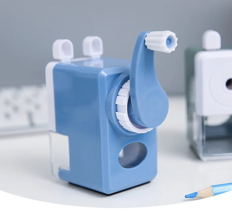 Hand Crank Manual Sharpener Plastic Pencil Sharpener With Strong Spiral ...
