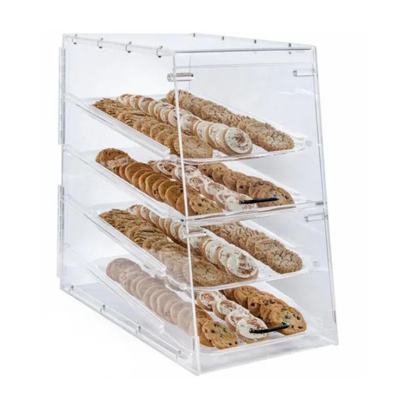 Custom Clear Acrylic Display Shelves Dessert Cake Display Rack Bakery ...