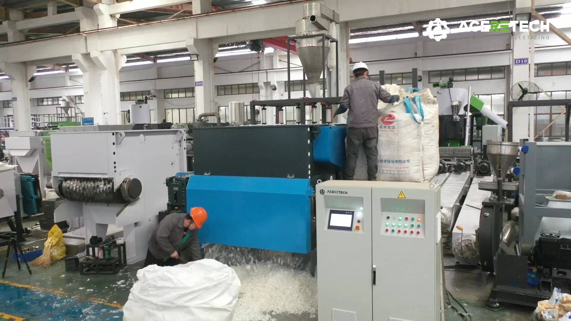 Stainless Steel Hs1200 Single Shaft Pp/pe Industrial Film Plastic ...