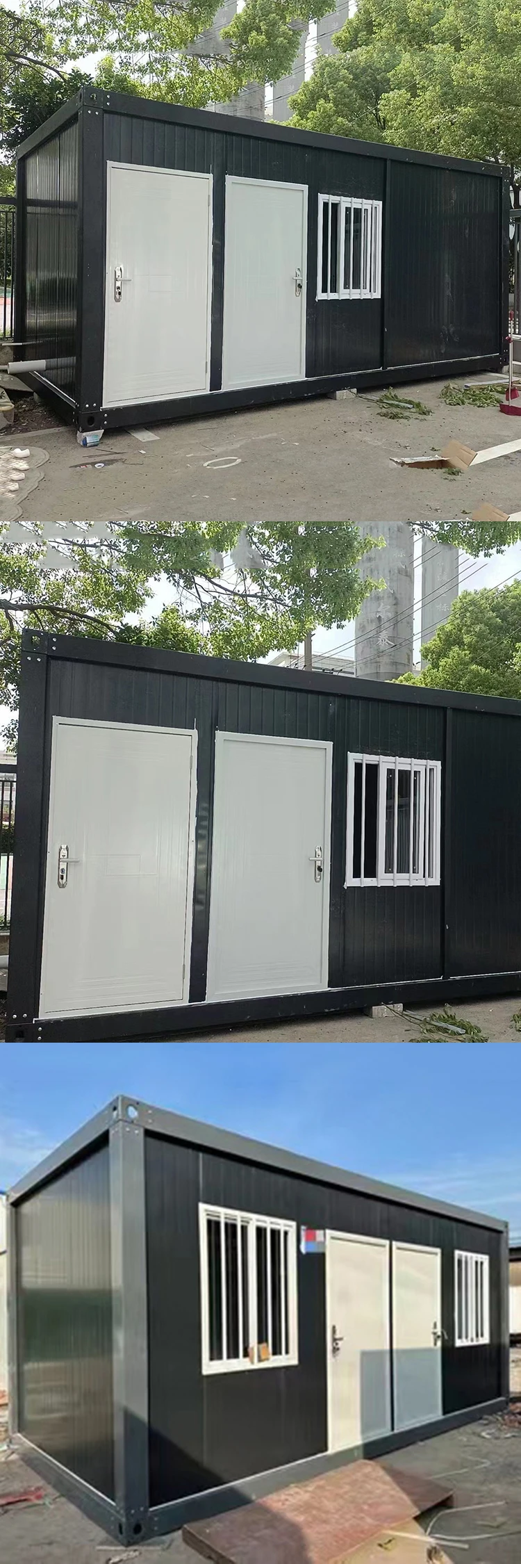 Custom Modern Luxury Fabricated Living Villa Flat Pack Container House Portable Prefabricated ...
