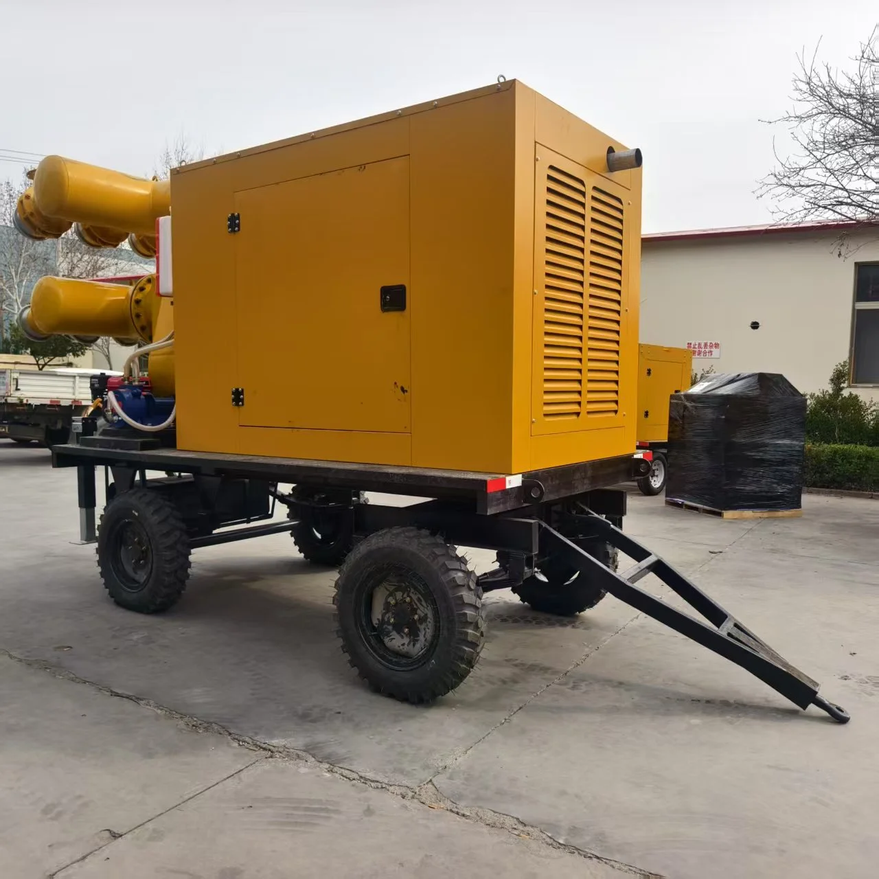 High Lift Diesel Engine Self-Priming Pump Truck Municipal Flood Control ...