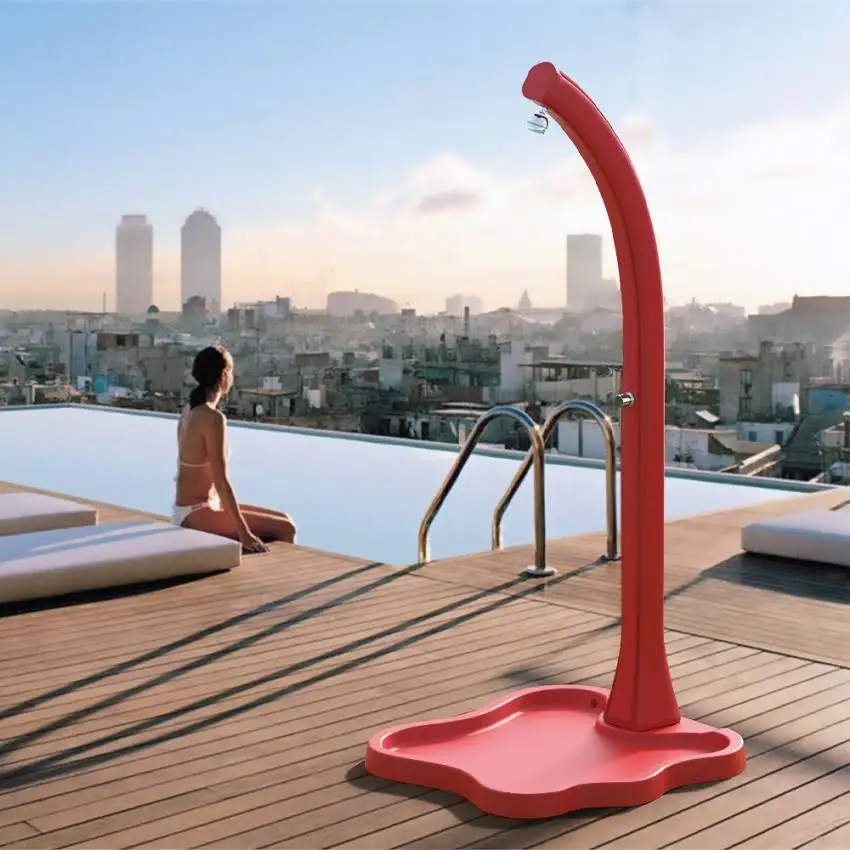 Stainless Steel Swimming Pool Shower With Pedals Beach Clean Shower ...