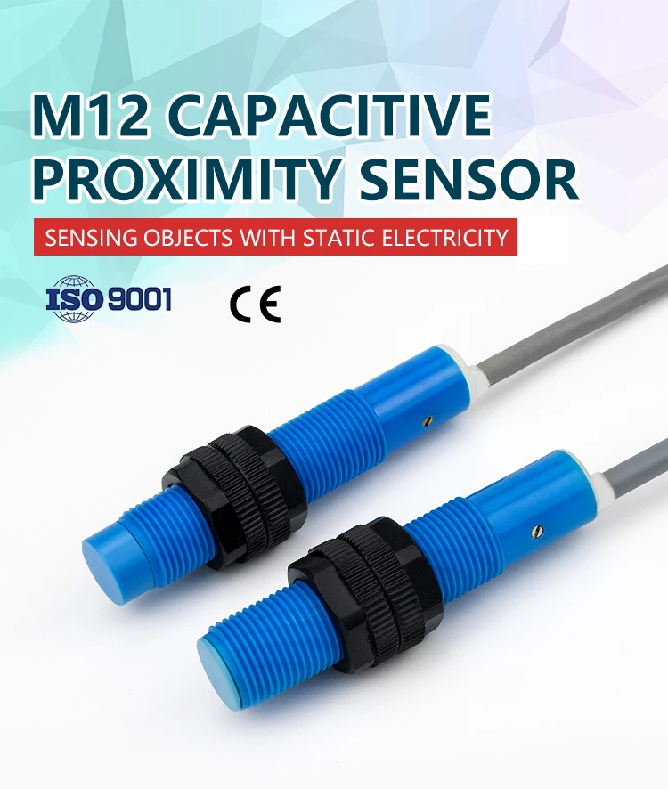 JIMOU M12 Capacitive proximity switch Sensing plastic wood liquid metal ...