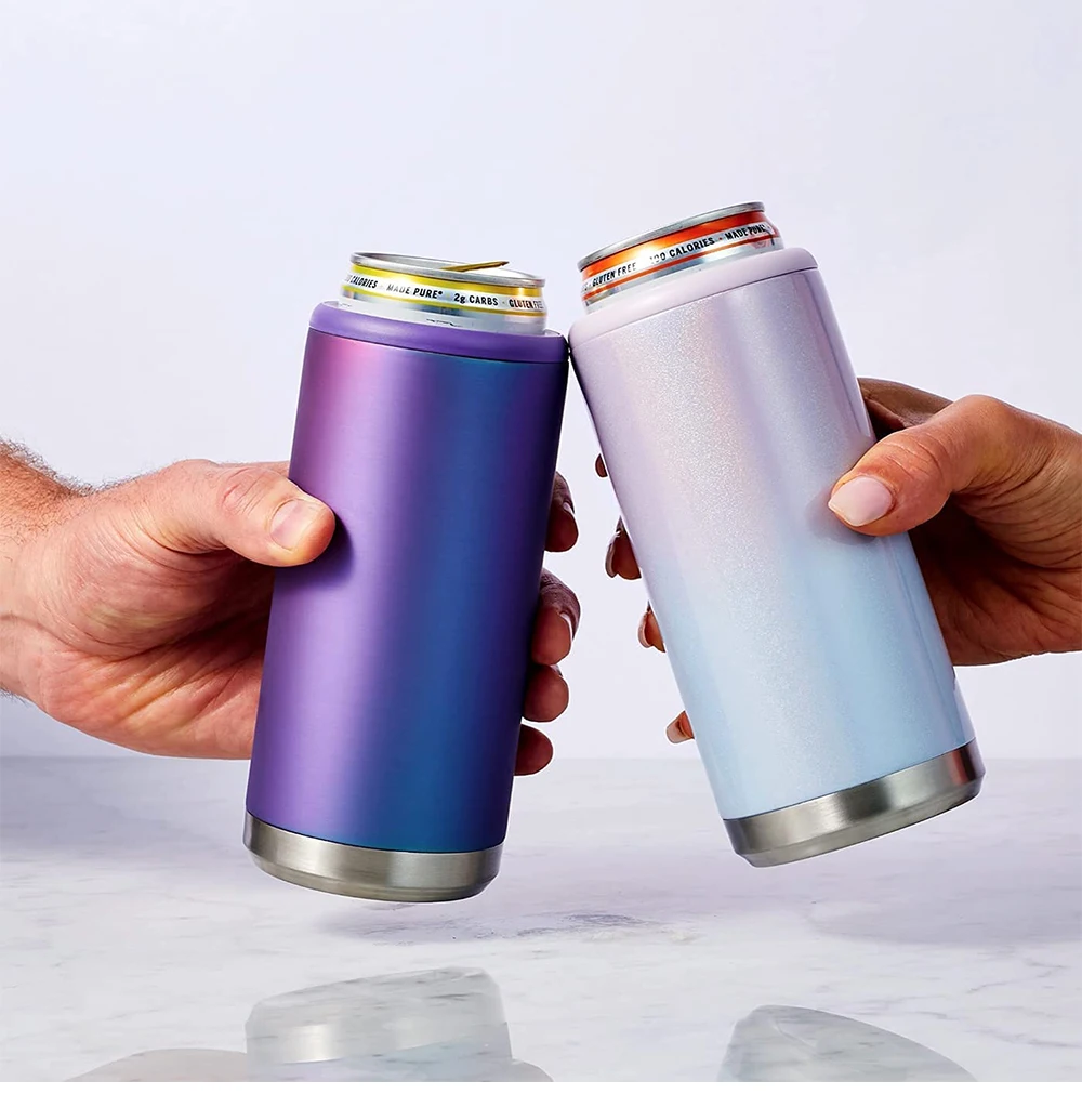 Oem Odm Double Wall Steel Sublimation Vacuum Insulated Beer Can Cooler ...