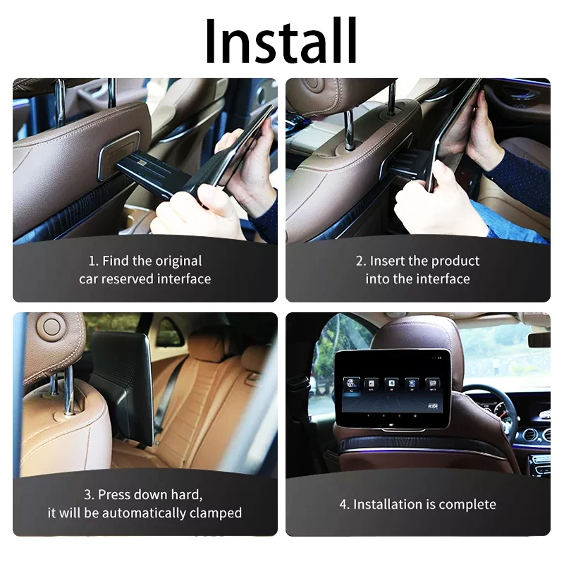 Mercedes Benz Car Android Rear Seat Headrest Monitor 4G