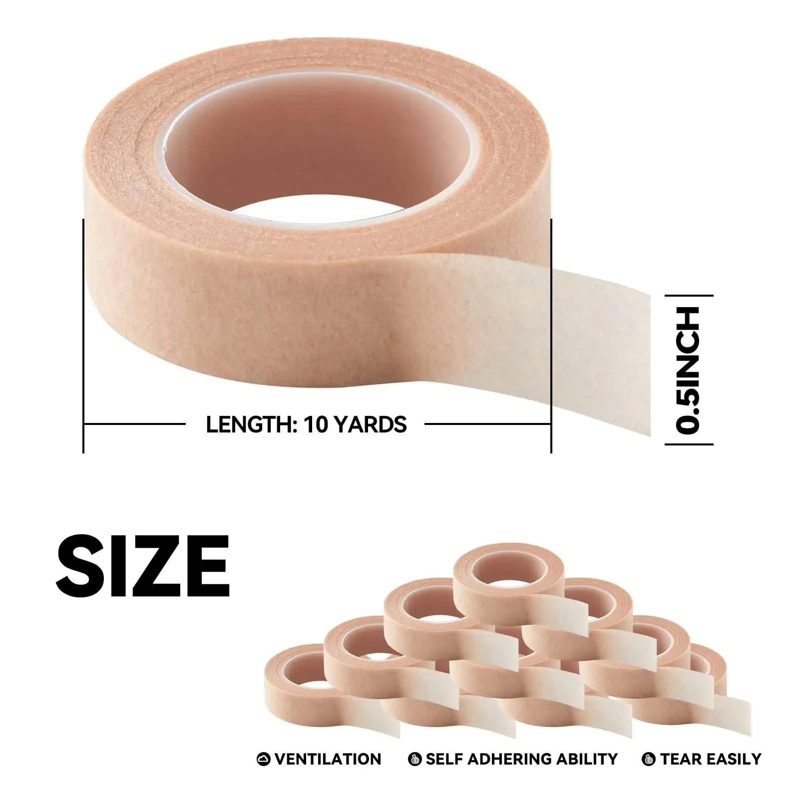 Skin Color Medical Adhesive Surgical Microporous Tape Non Woven Paper ...