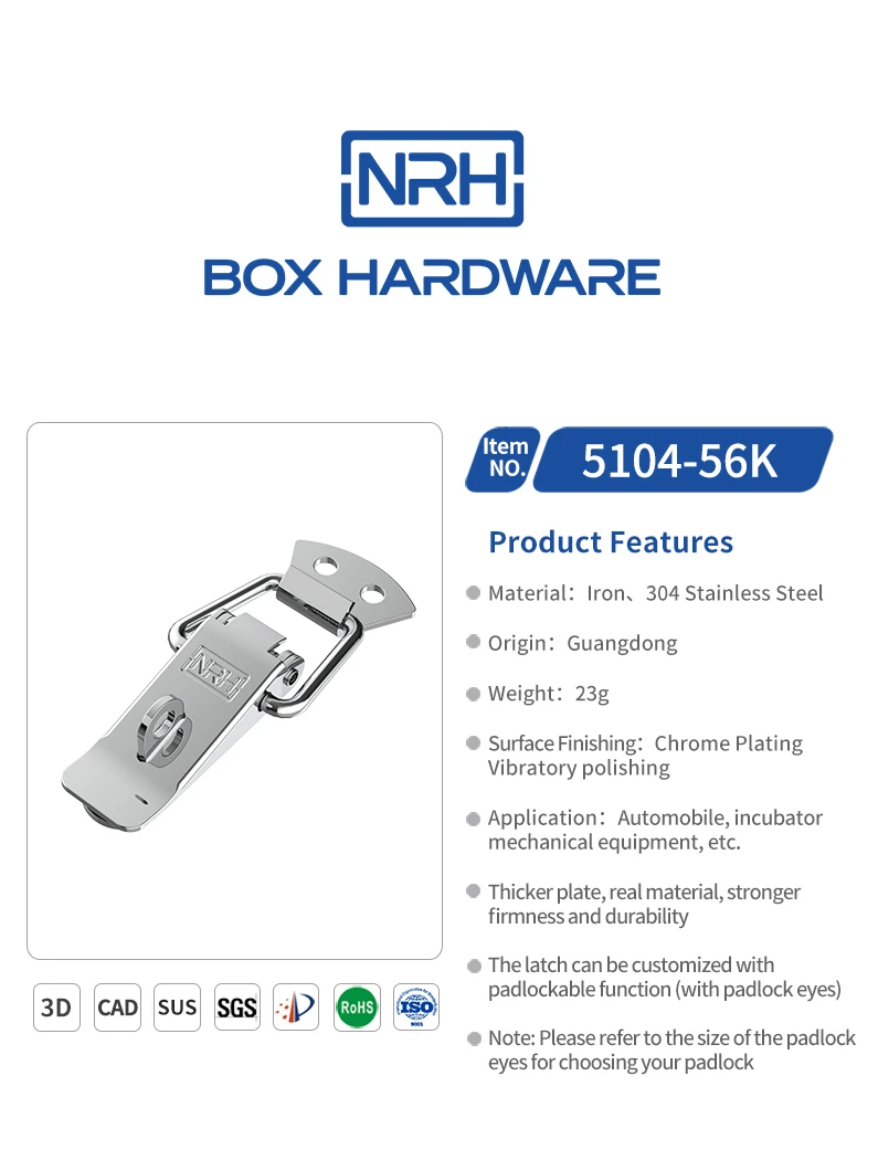 Hasp Spring Adjustable Metal Toggle Latch Hasp Cabinet Sus 304 Toggle ...