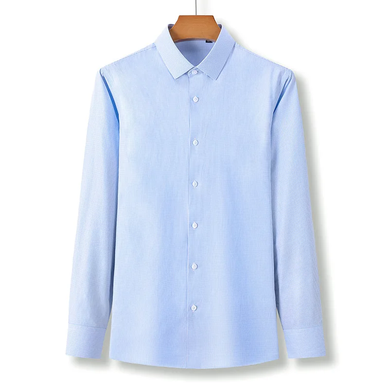 Youngor Spring Collection New Long-sleeved Draped Silk Shirt For Men ...