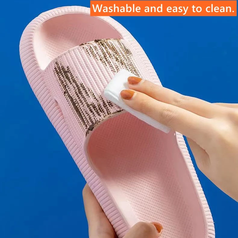 Thick Sole Cloudy Beach Blank Foam Runner - Durable Slippers