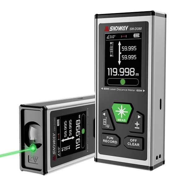 Sndway Dual Laser Measure Distance Meter - 200m Professional