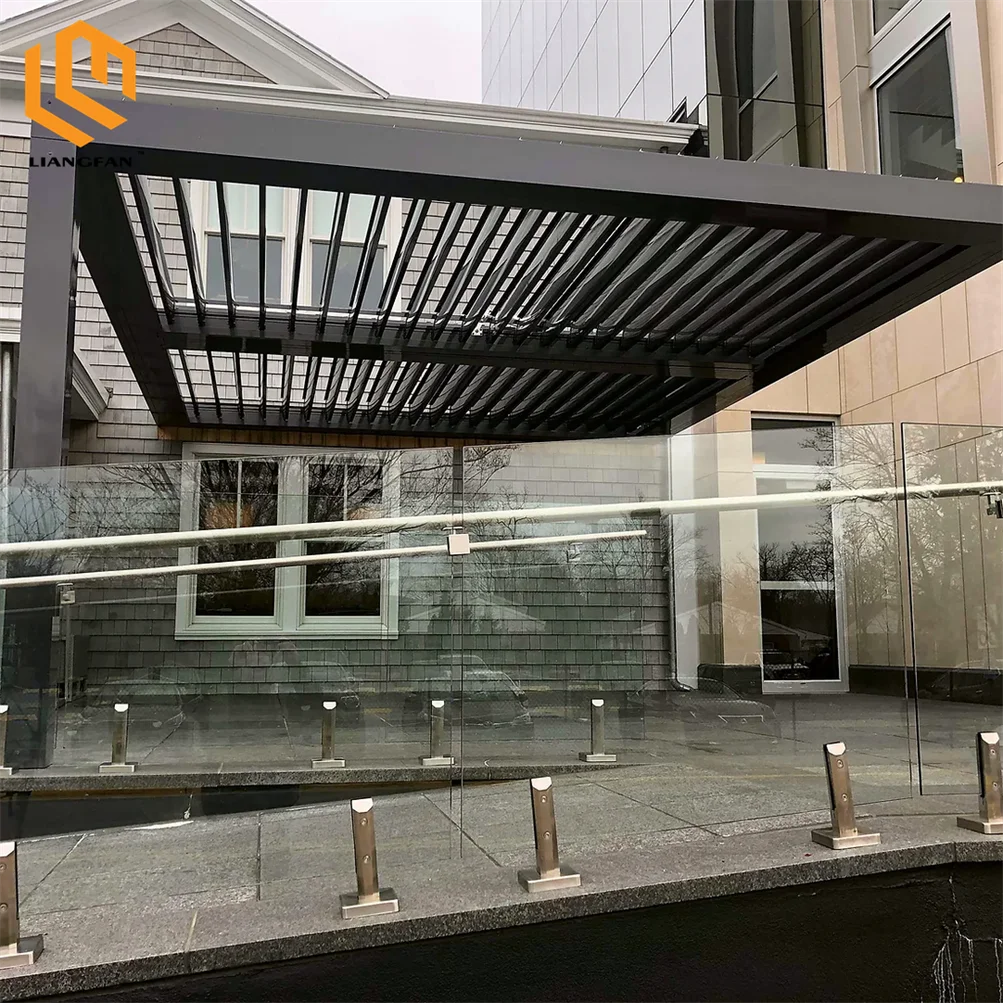 6x3 Automatic Gazebo Custom Smart Roof Aluminum Motorized Awning ...