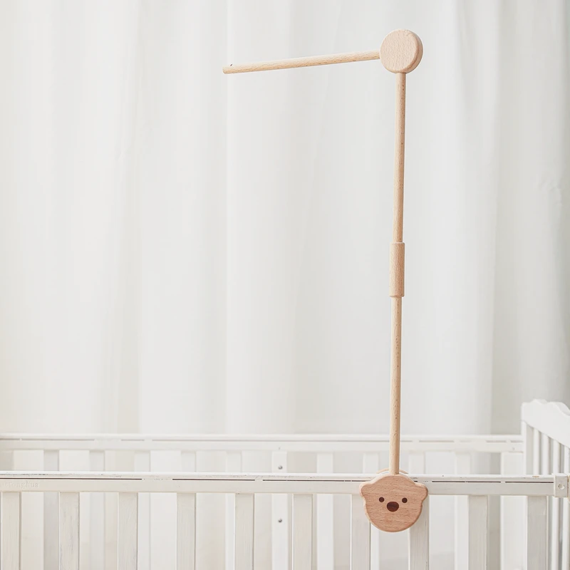 Wood Baby Mobile Stand Cartoon Bear Bed Bell Bracket Baby Mobile Holz ...