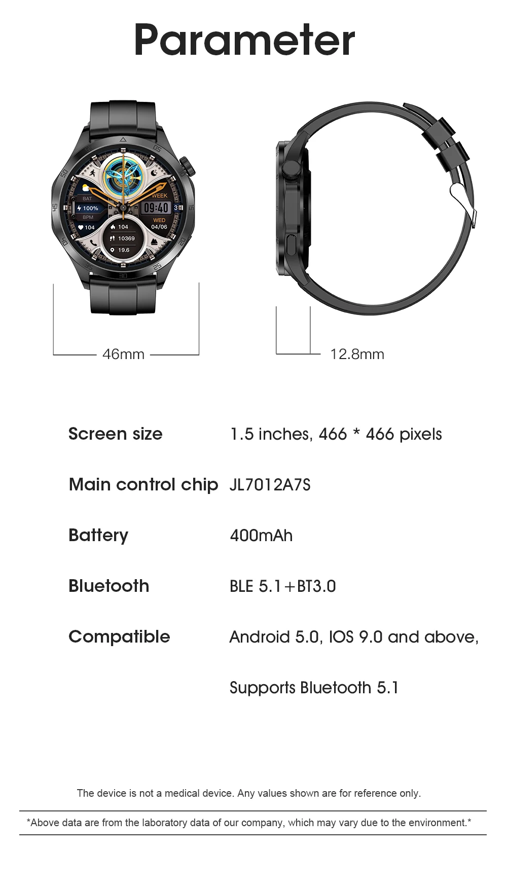 Wholesale Gt4 Max Metal Luxury Watch New Round Smartwatch 1.45" Touch ...