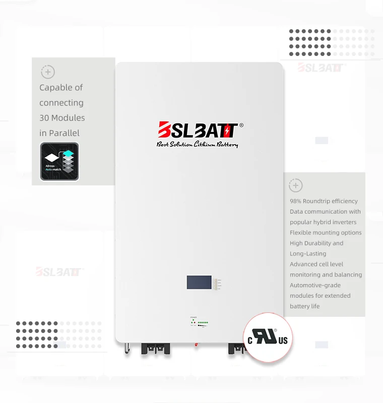 Bslbatt 10kw Lithium Ion Solar Storage Battery Wall Lifepo4 Battery 48v ...