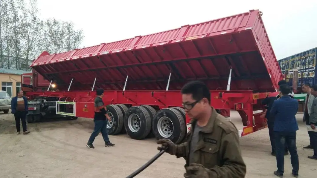 40ft Drop Side Wall Sidewall Board Bulk Fence Stake Van Curtain Box ...
