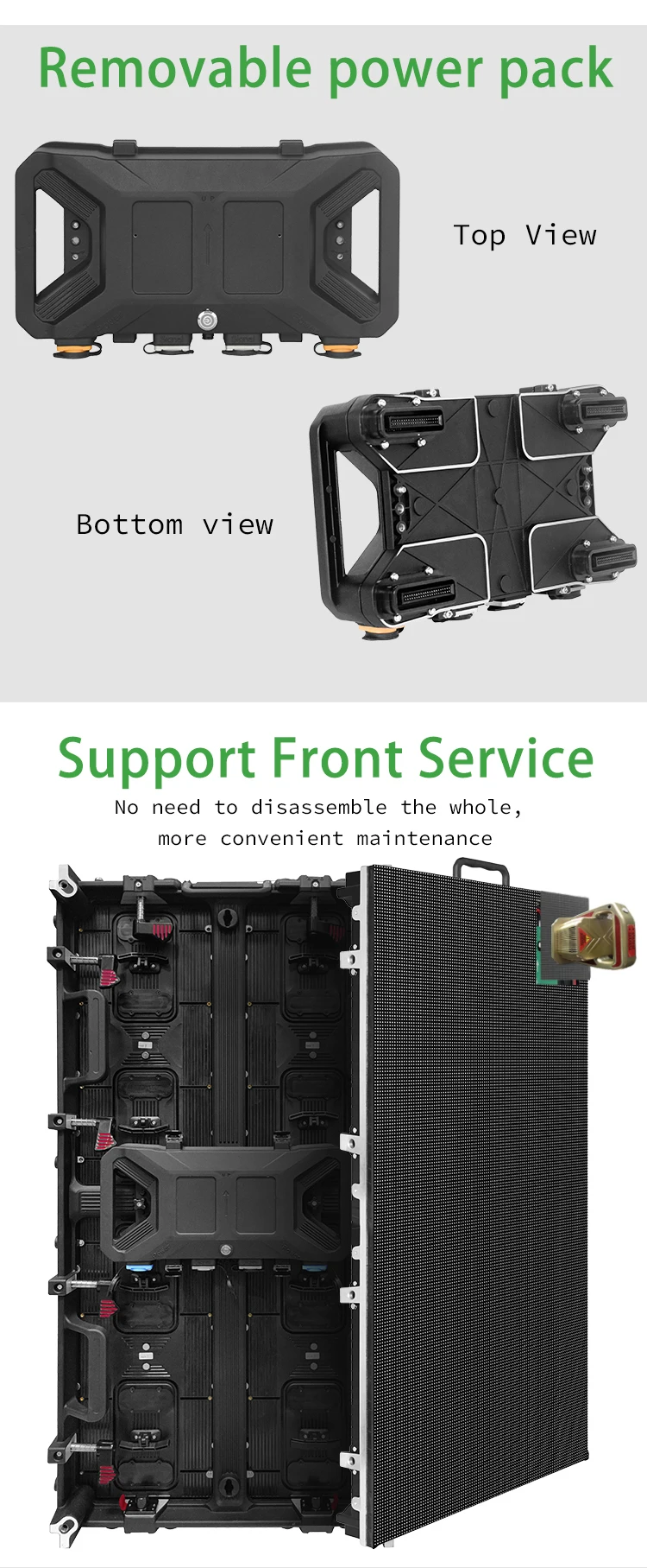 500x1000mm Outdoor Giant Stage Background Led Video Wall P3.91 Seamless ...