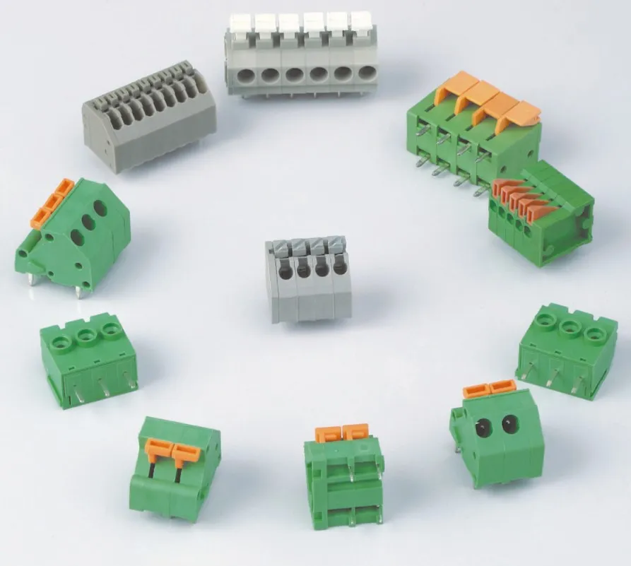 Hq235-5.0 Quick Electrical Spring Type Pcb Terminal Block - Buy Spring ...