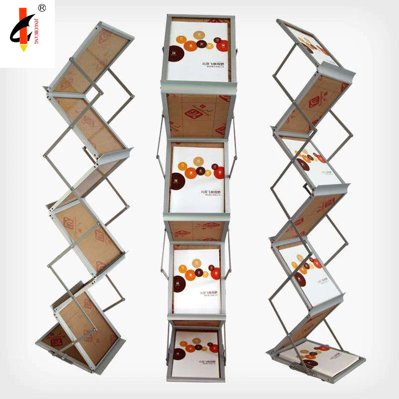 Foldable Literature Rack Magazine Rack Brochure Stand Catalog Portable ...