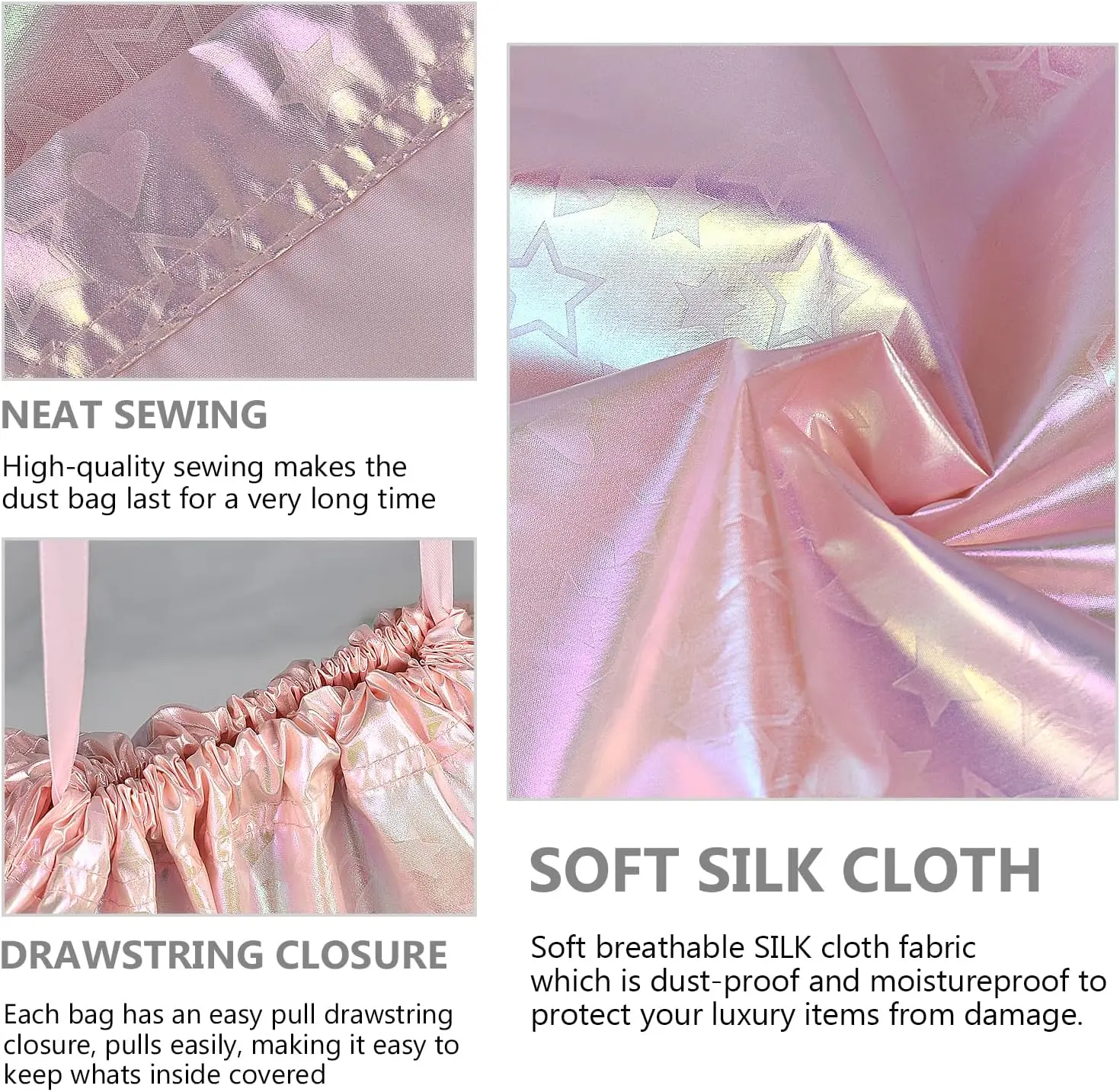 Custom Waterproof Soft Iridescent Pu Drawstring Backpack Holographic ...