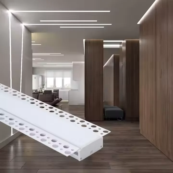 Hot Sale 30mm Width Plasterboard Plaster-in LED Channel with Diffuser ...