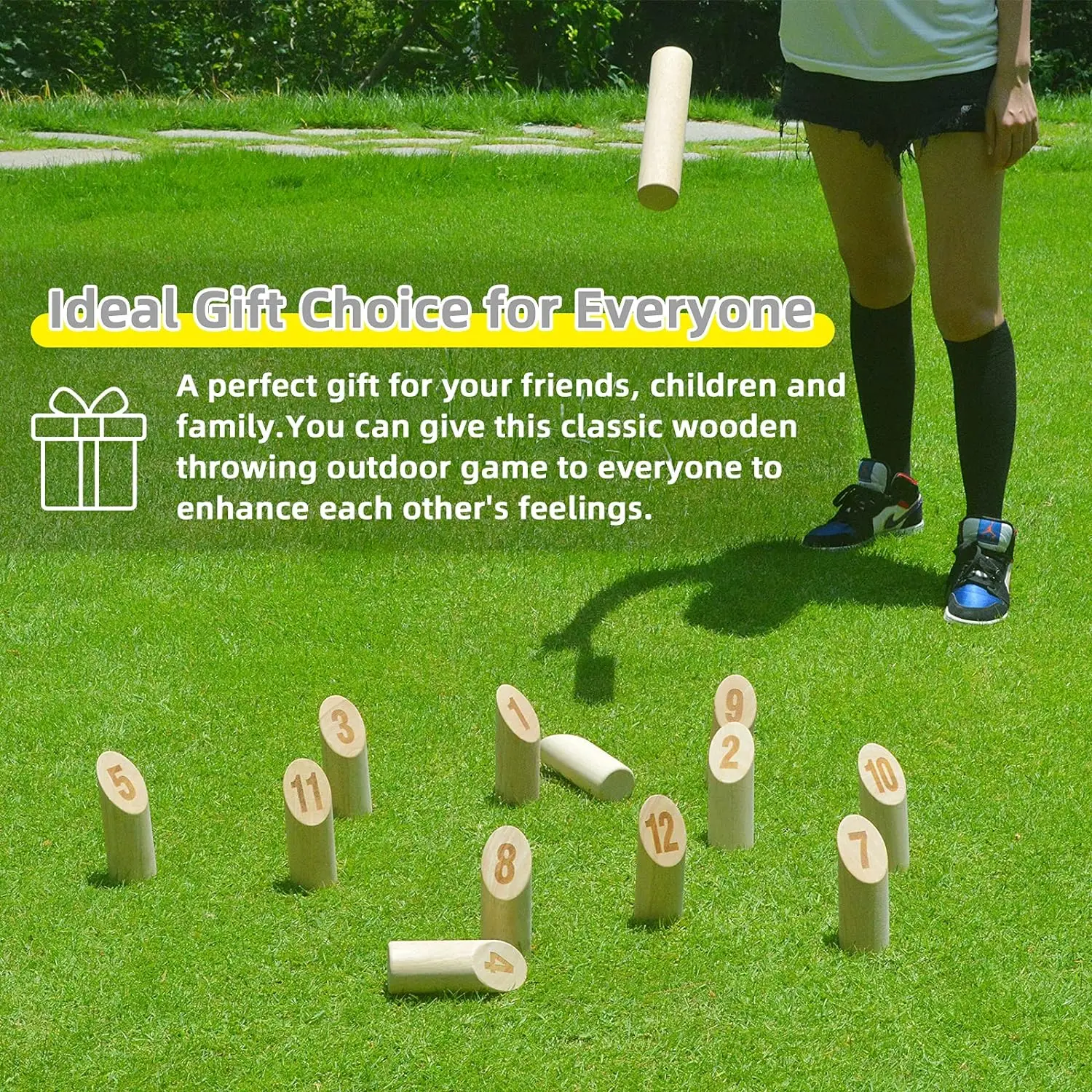 Numbered Block Toss Game - Fun Outdoor Activity for All Ages