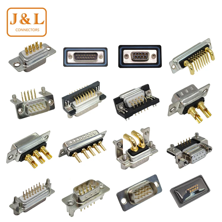 D-SUB 23P Male Female Plug Connector - High Current Solder