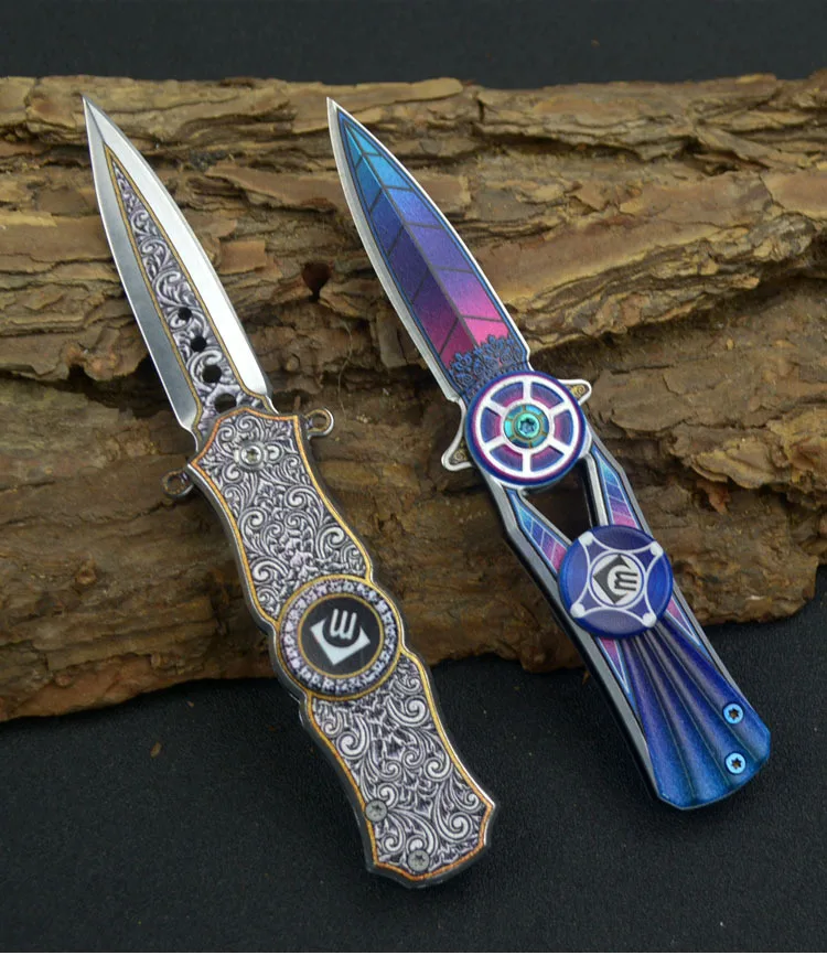 Outdoor Folding Knife Fingertips Gyro Knife Camping Multifunctional ...