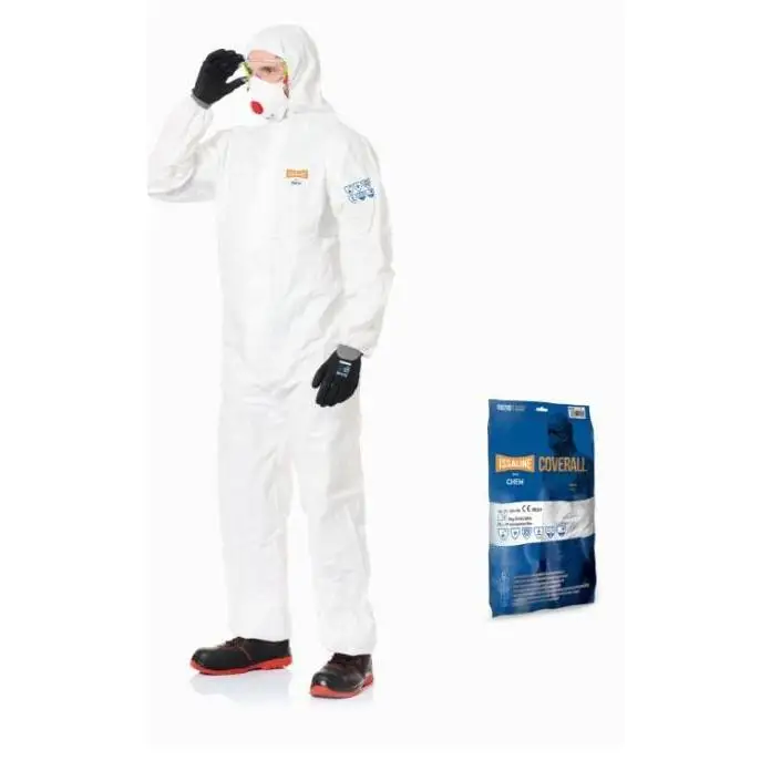 TUTA ISSA CHEM CAT III Safety Clothing Type 5,6 Bianco T/XL| Alibaba.com