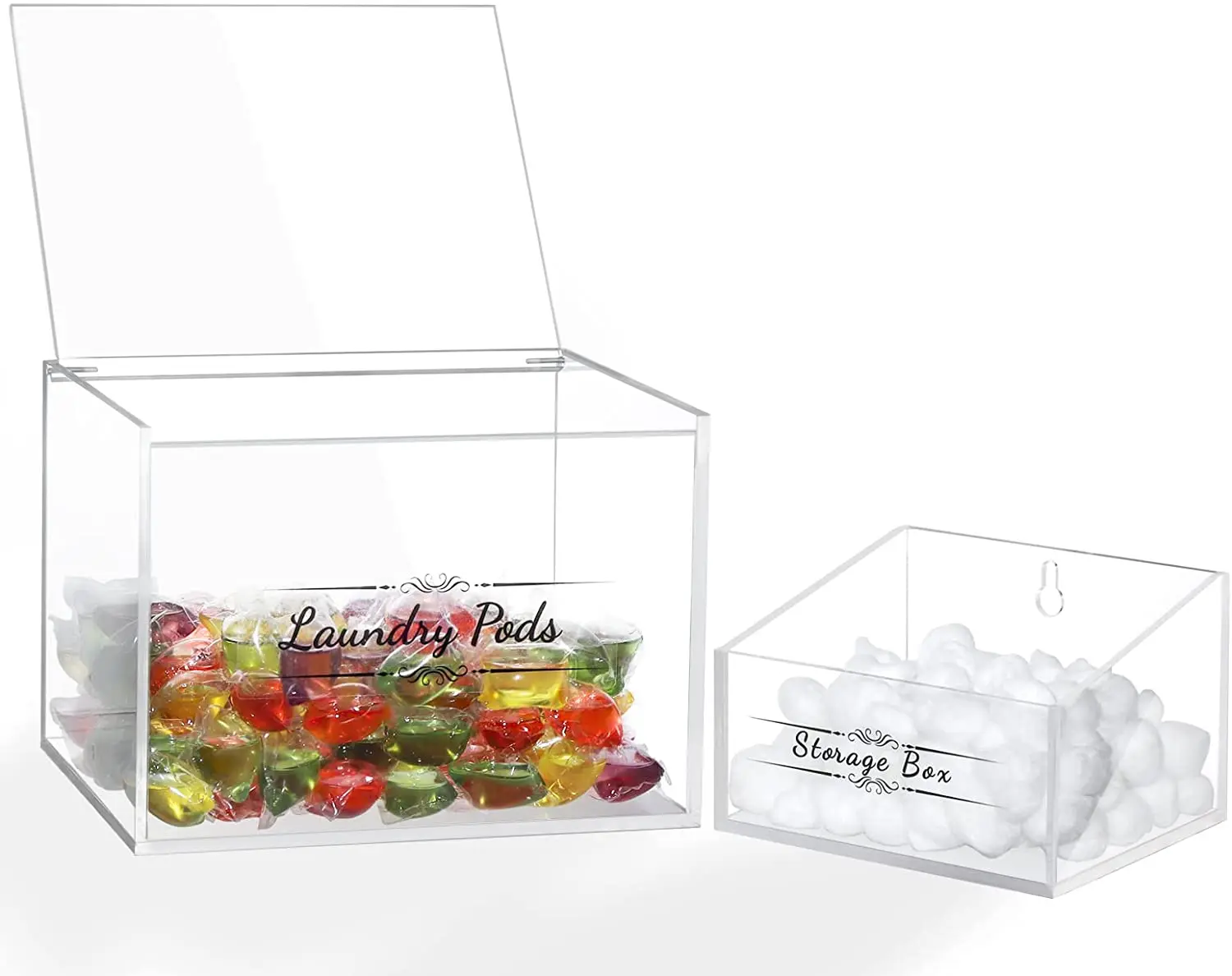 Custom Plexiglass Storage Boxes Acrylic Dryer Sheet Dispenser Clear ...